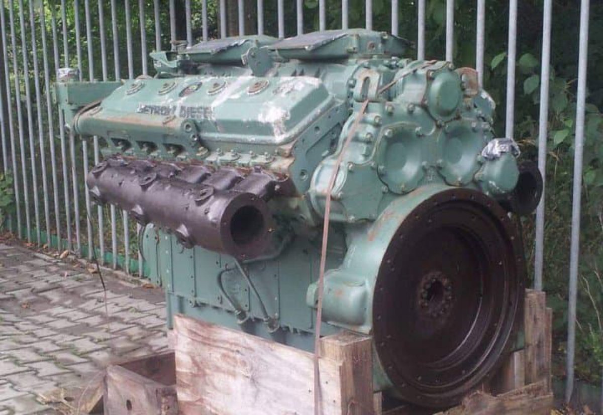 Silnik V12 Detroit 410 PS 375 KW diesel przemysł z Bundesweh (Lublin)